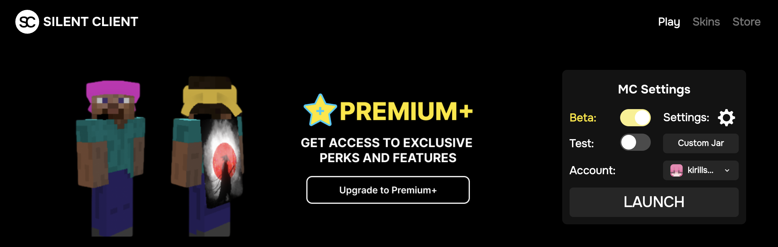 Premium and Premium+ Ranks – Silent Client Support